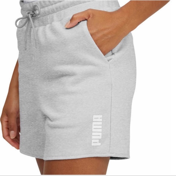 Puma | Shorts | Puma Ladies French Terry Short Gray Extra Large | Poshmark